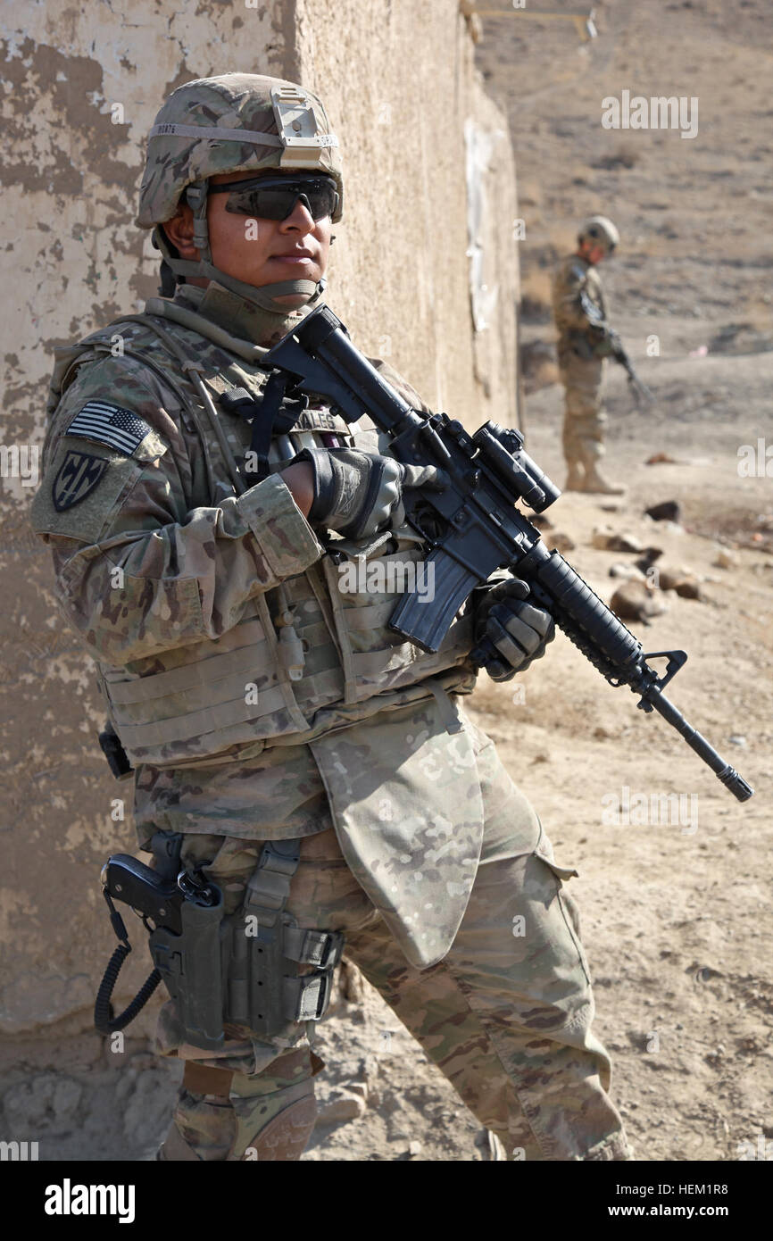 U.S. Army Pfc. Argenis Morales, from Los Angeles, serving with 2nd ...