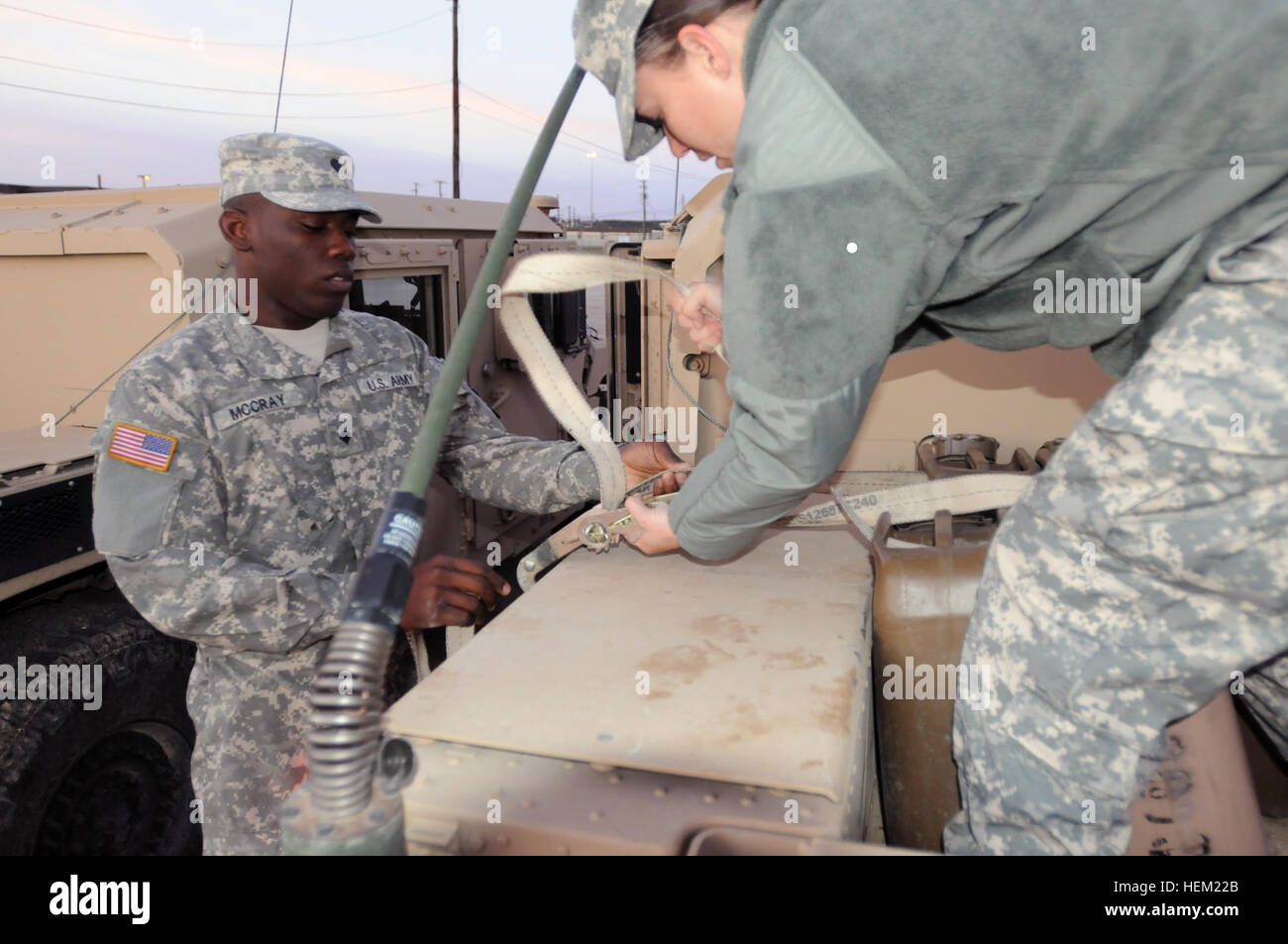 Specialist Dexavier McCray, 53rd Quartermaster Company, 553rd Corps ...