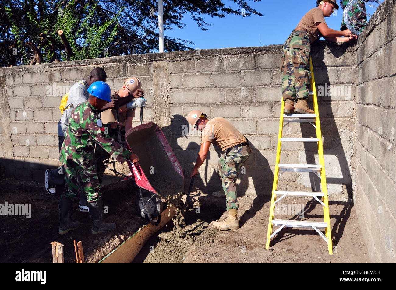 Seabees, assigned to Naval Construction Mobile Battalion (NCMB 23 ...