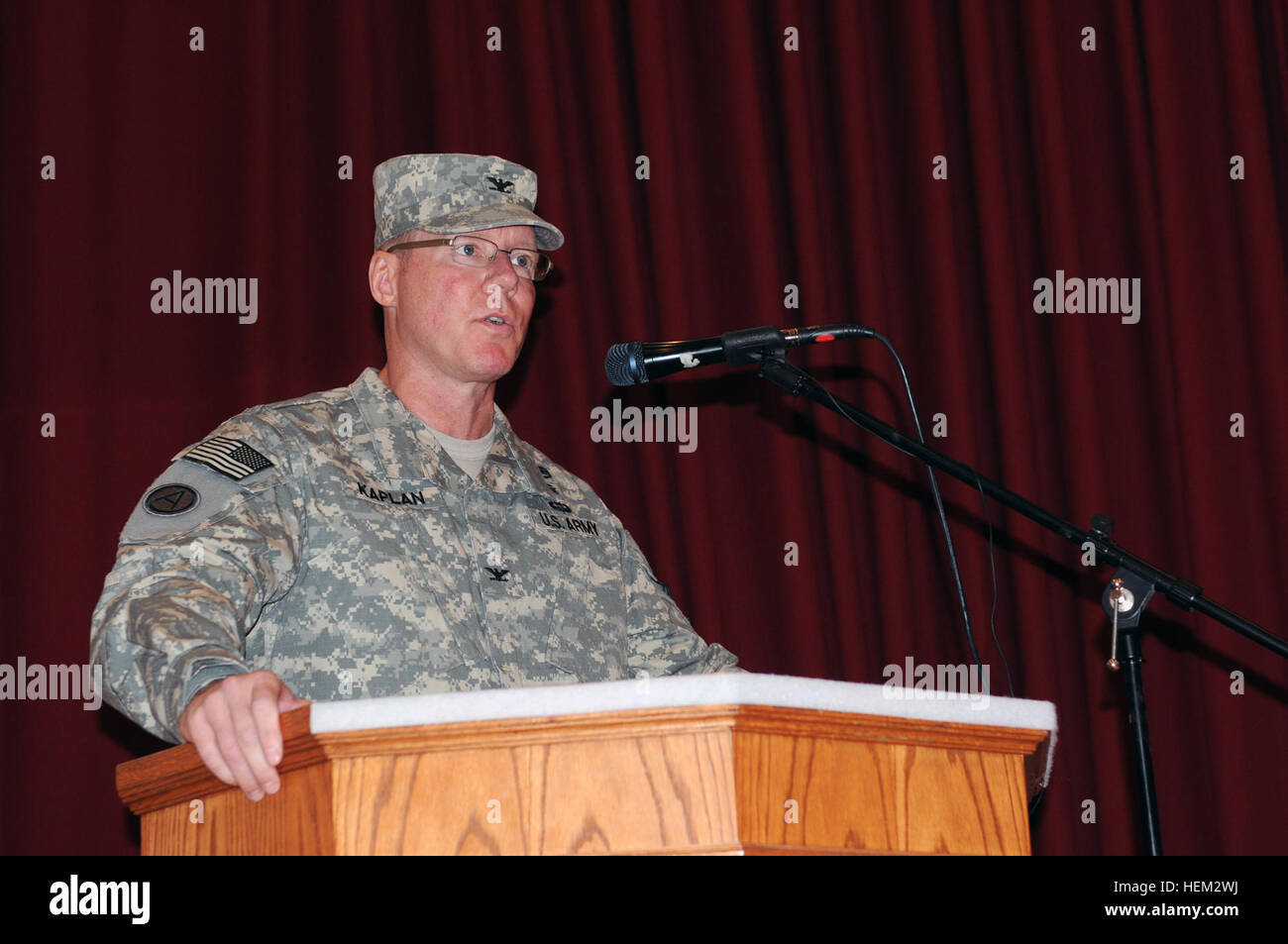 Col. Chance T. Kaplan, outgoing commander for the Third Medical Command ...
