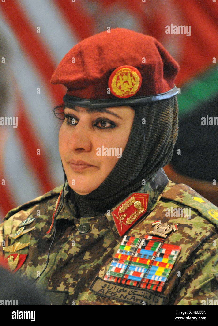 Kabul, Afghanistan –Afghan National Army Brig. Gen. Khatool Mohammadzai ...