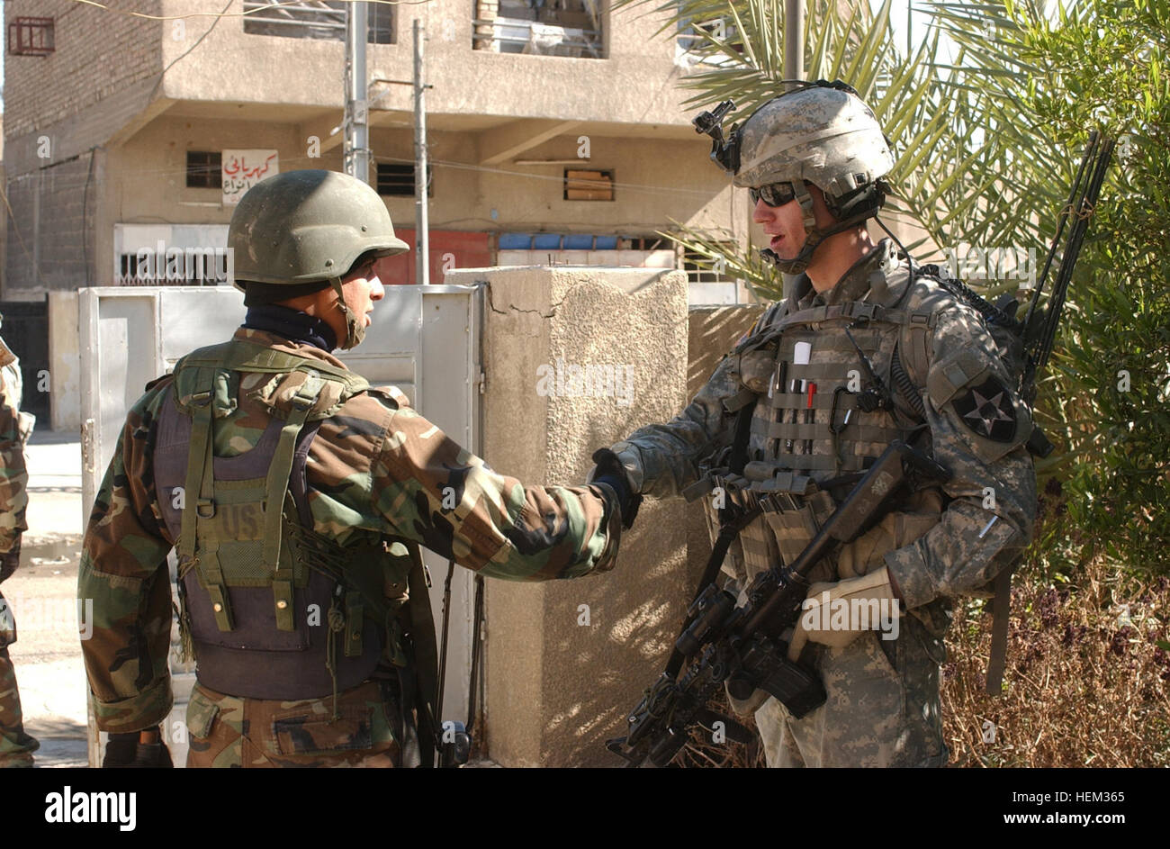 U.S. Army Specialist Chris Hudson, a Radio Telephone Operator with ...