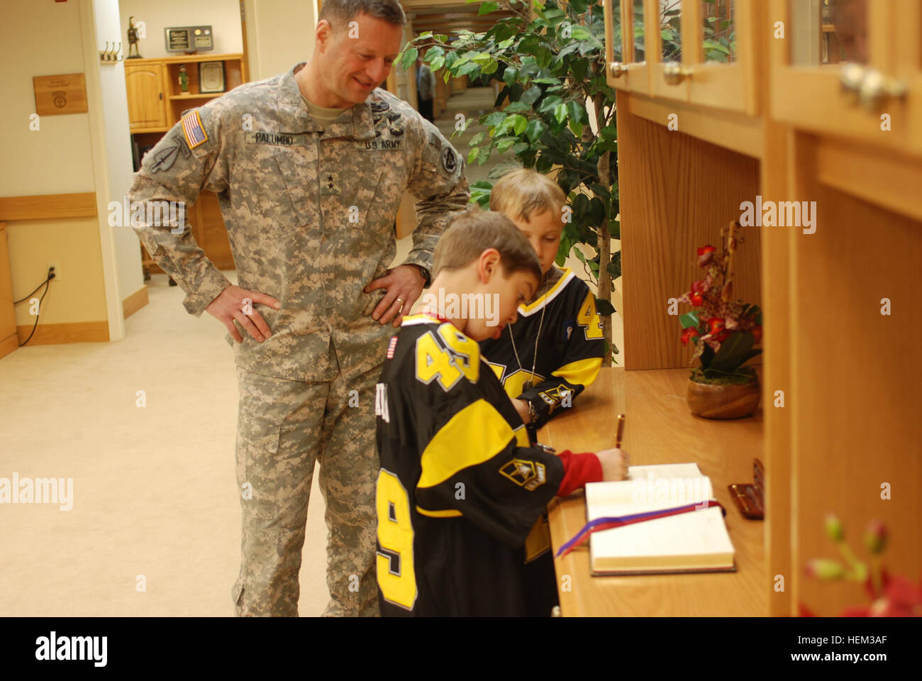 Nathan Rothe and Collin Porkasy are invited by Maj. Gen. Raymond ...