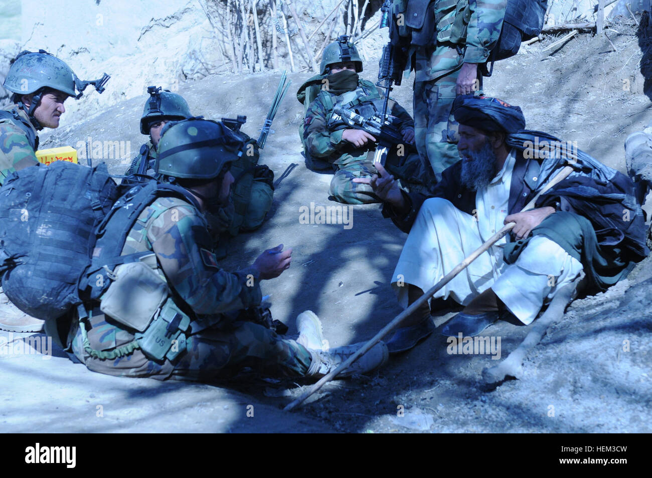 1st Lt. Mohammadi Rahmatullah, a platoon leader for 3rd Company, 5th ...