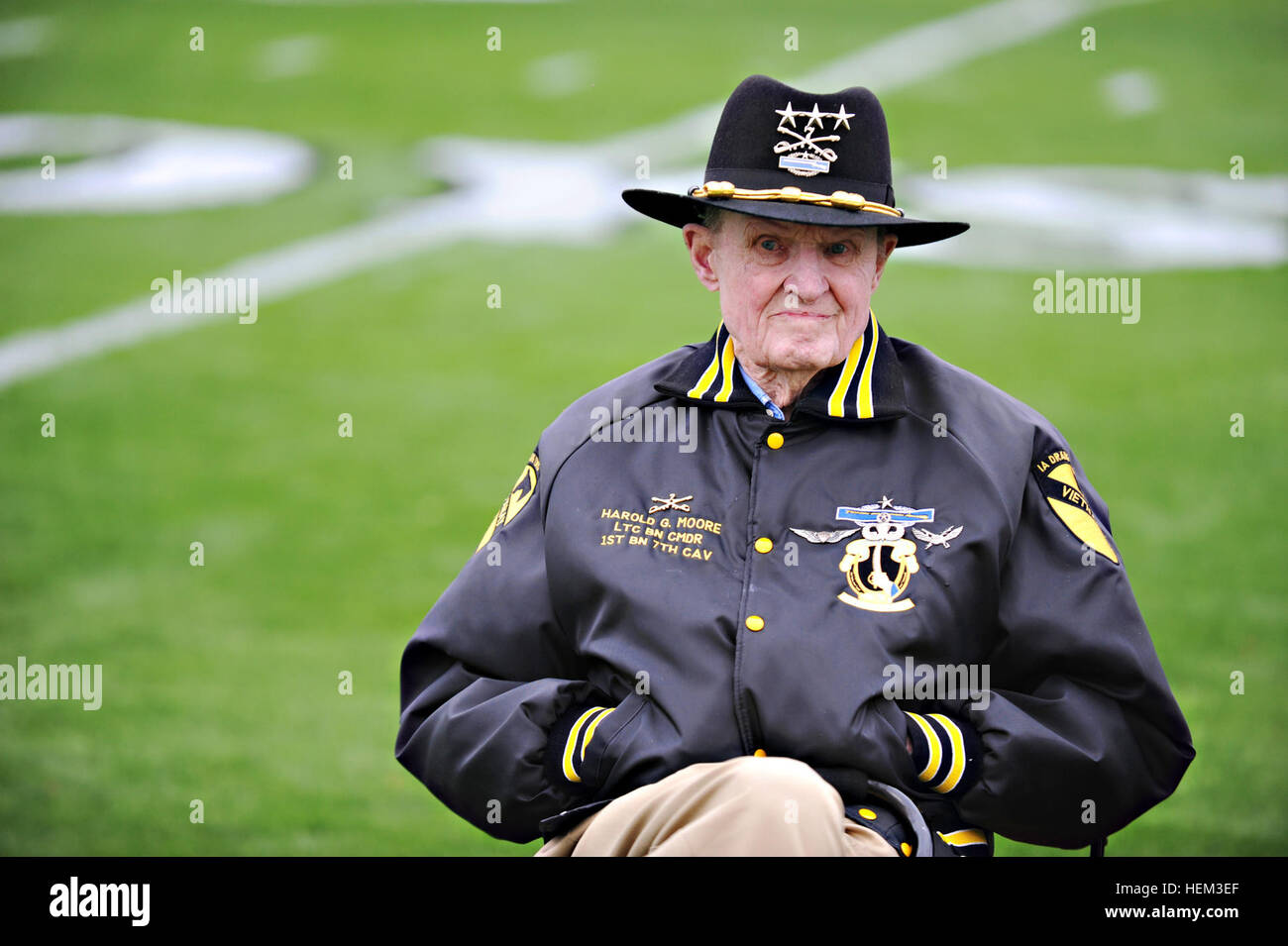 Retired Army Lt. Gen.Harold "Hal" Moore, Jr. attends the West Point ...