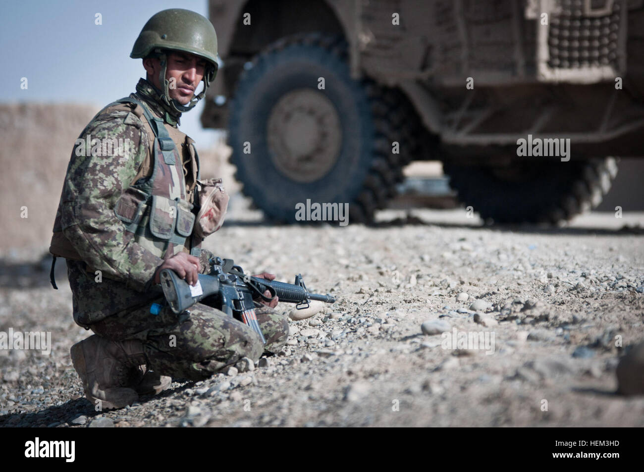 PAKTIKA PROVINCE, Afghanistan -- Maksud, an Afghan National Army ...