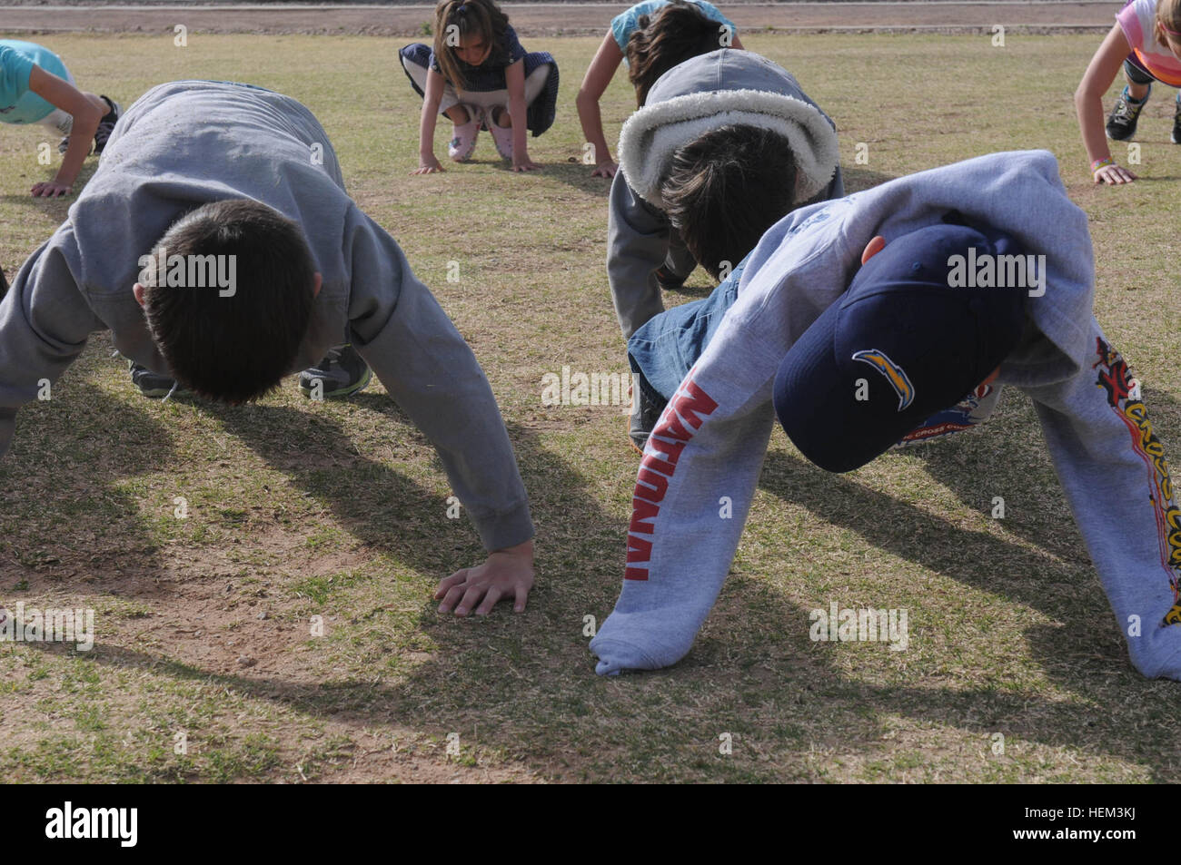 Boys from Boy Scout Troop No. 278 take part in physical readiness ...