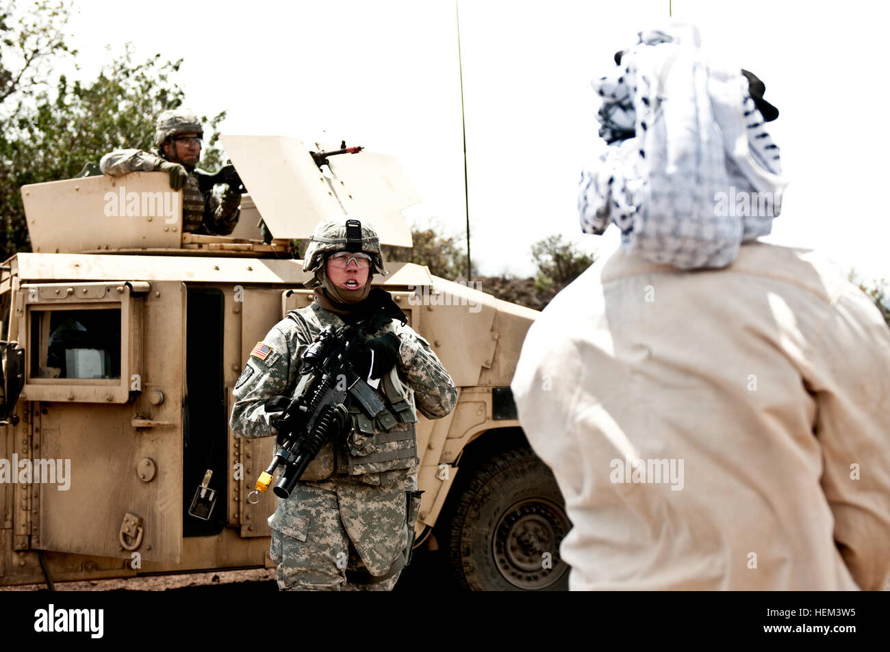 A soldier assigned to the 558th Military Police Company, 728th MP ...