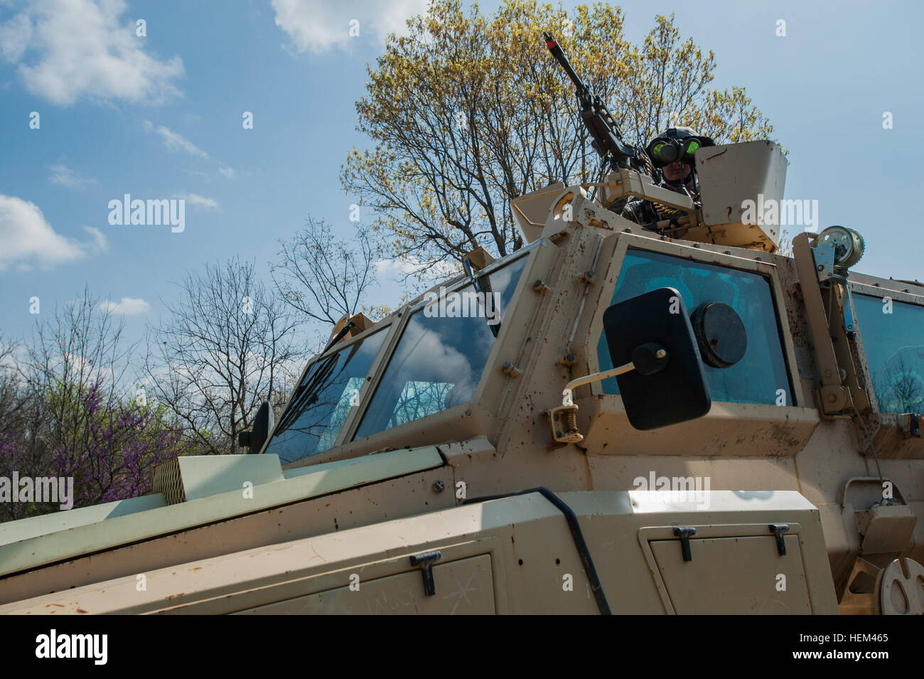 Members of the 818th Engineer Company conduct route clearance ...