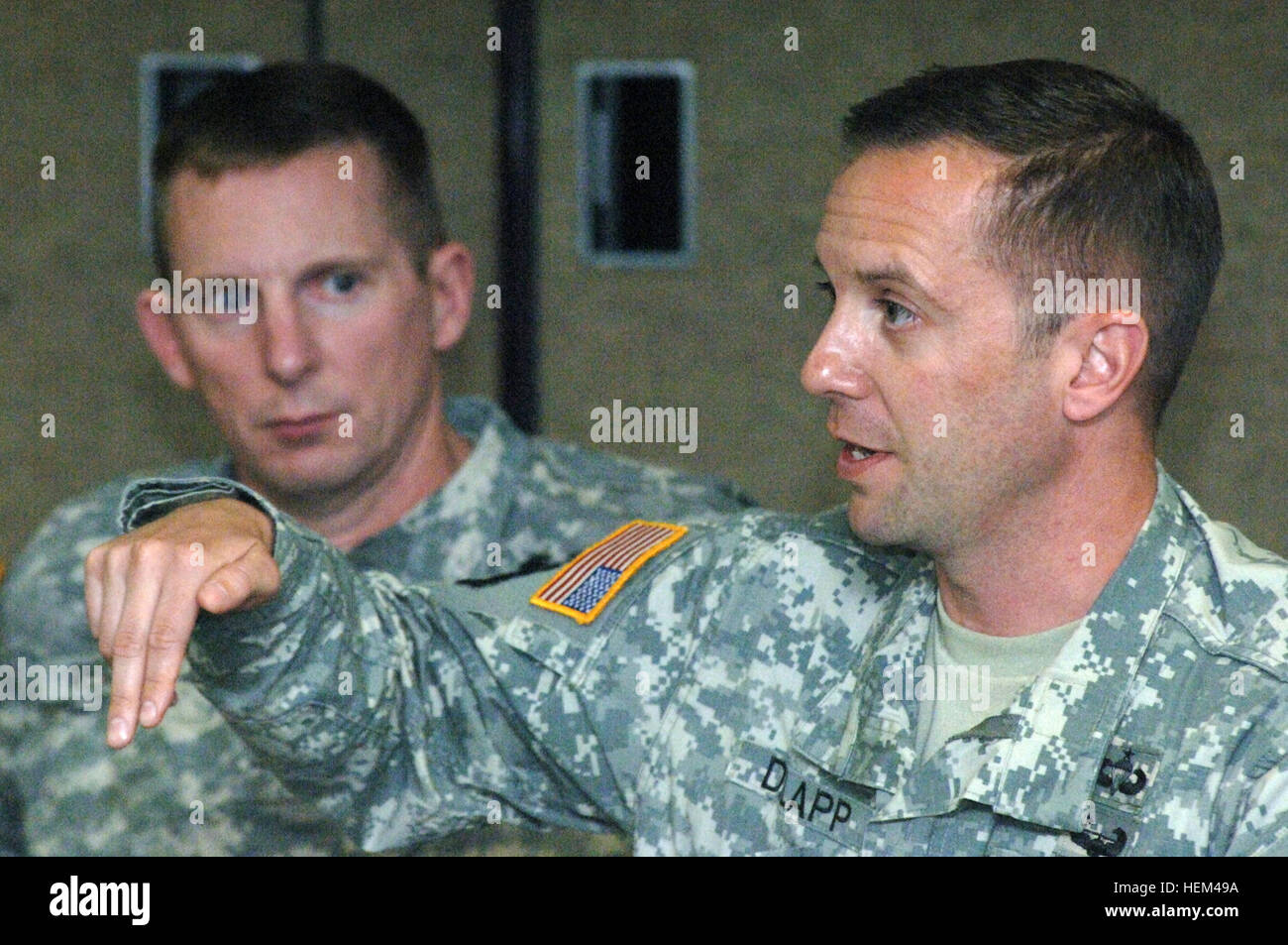 Lt. Col. James A. DeLapp (Right), U.S. Army Corps of Engineers ...