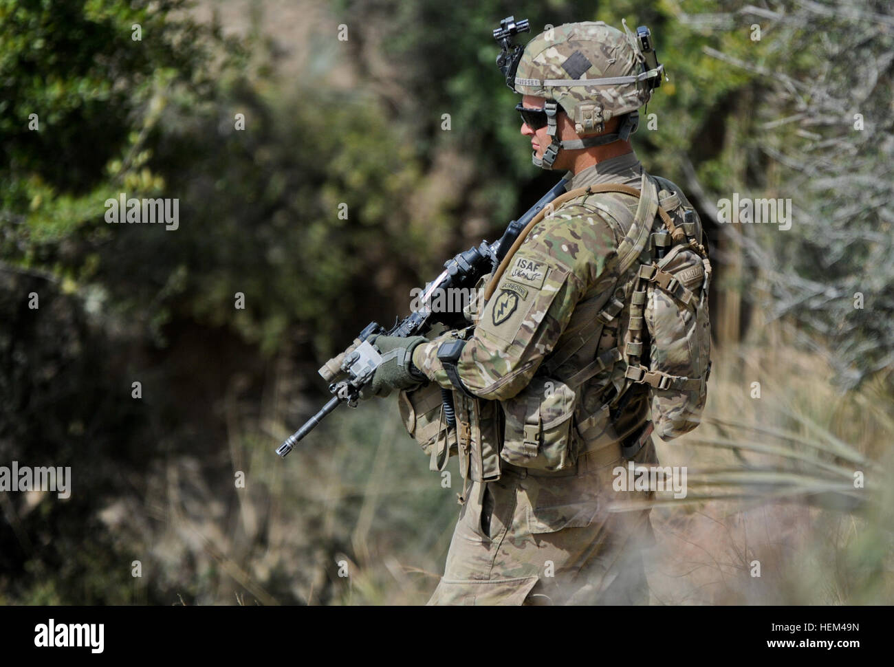 U.S. Army Sgt. Matthew Fausset, a team leader from Lafayette, Ind ...