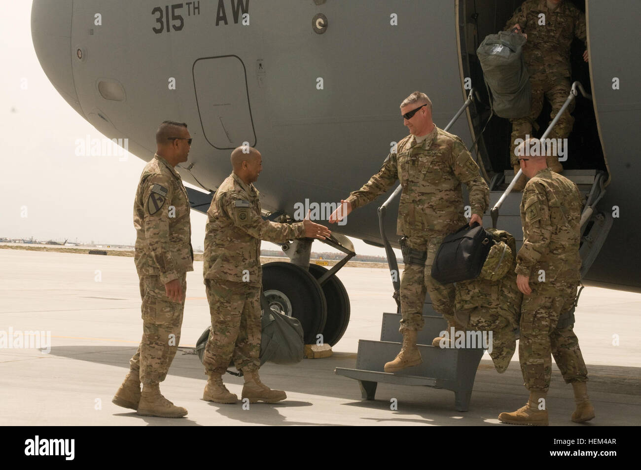 Command Sgt. Maj. Thomas Capel (middle-left), the International ...