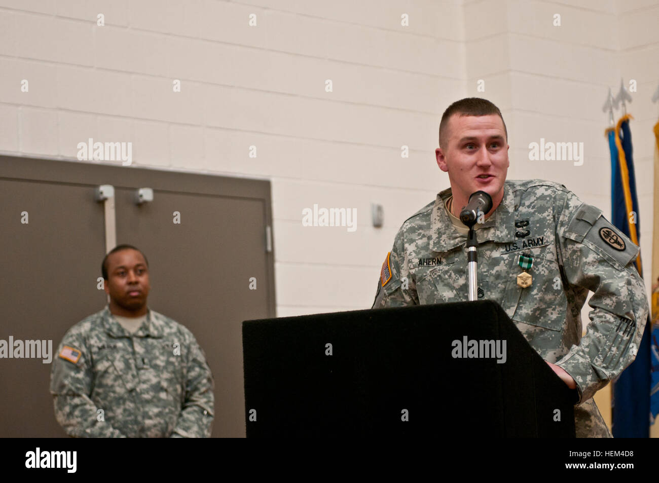 Staff Sgt. John Ahern, a laboratory technician for Madigan Army Medical ...