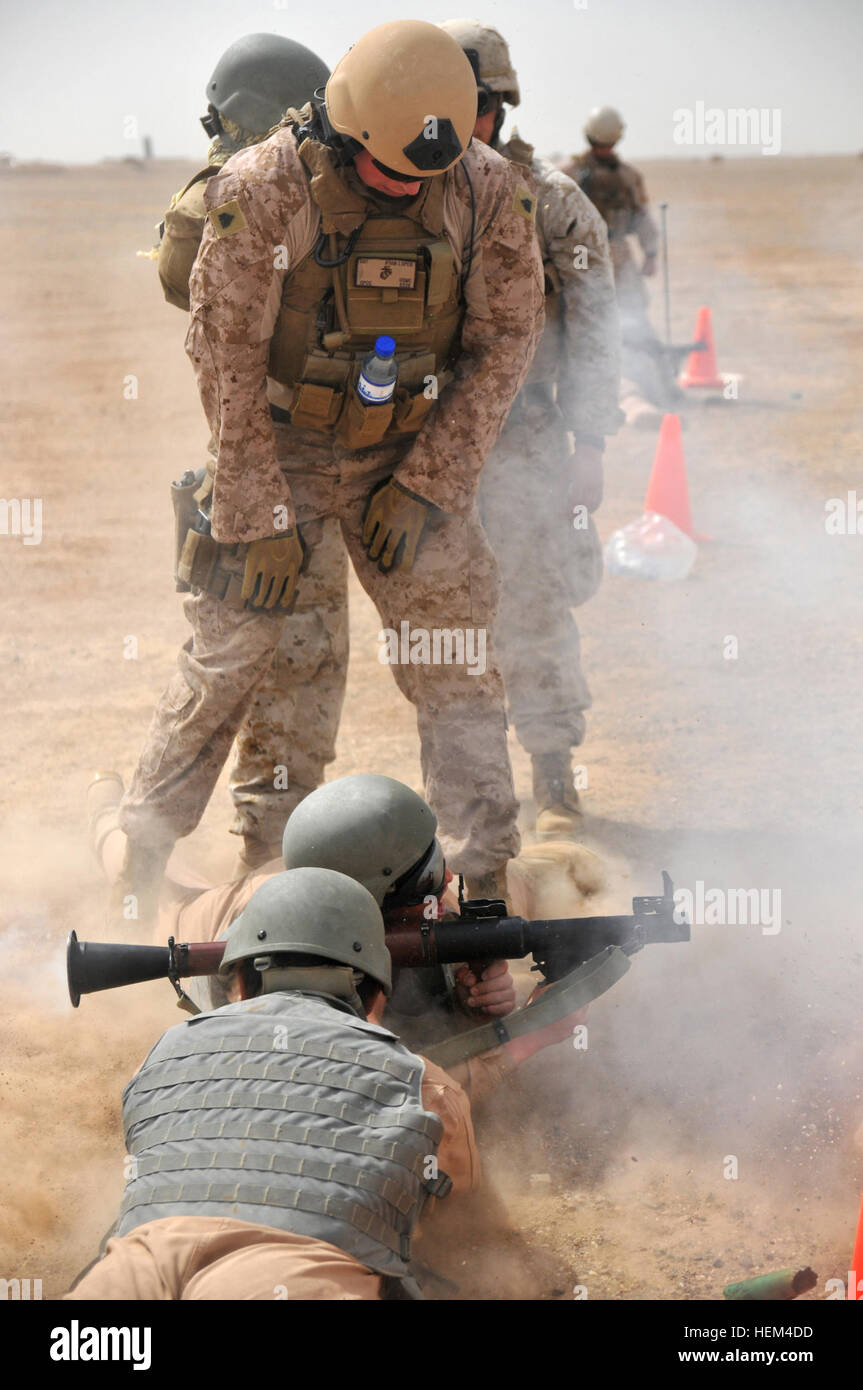 Marine Corp Sgt. Ryan Loper, position safety officer, ensures the ...