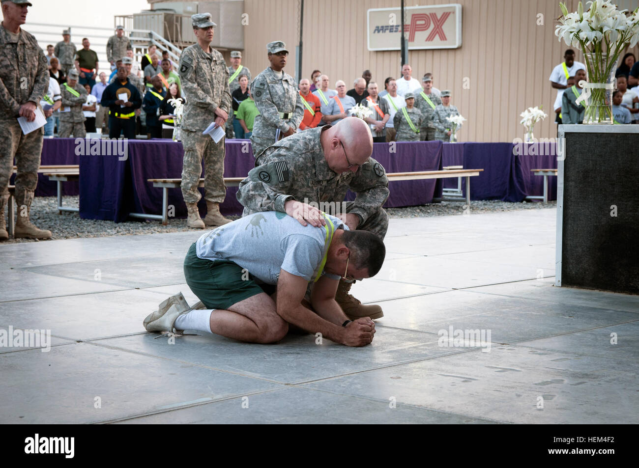 Army Chaplain, Maj. Ken Alford, command chaplain, 364th Expeditionary ...
