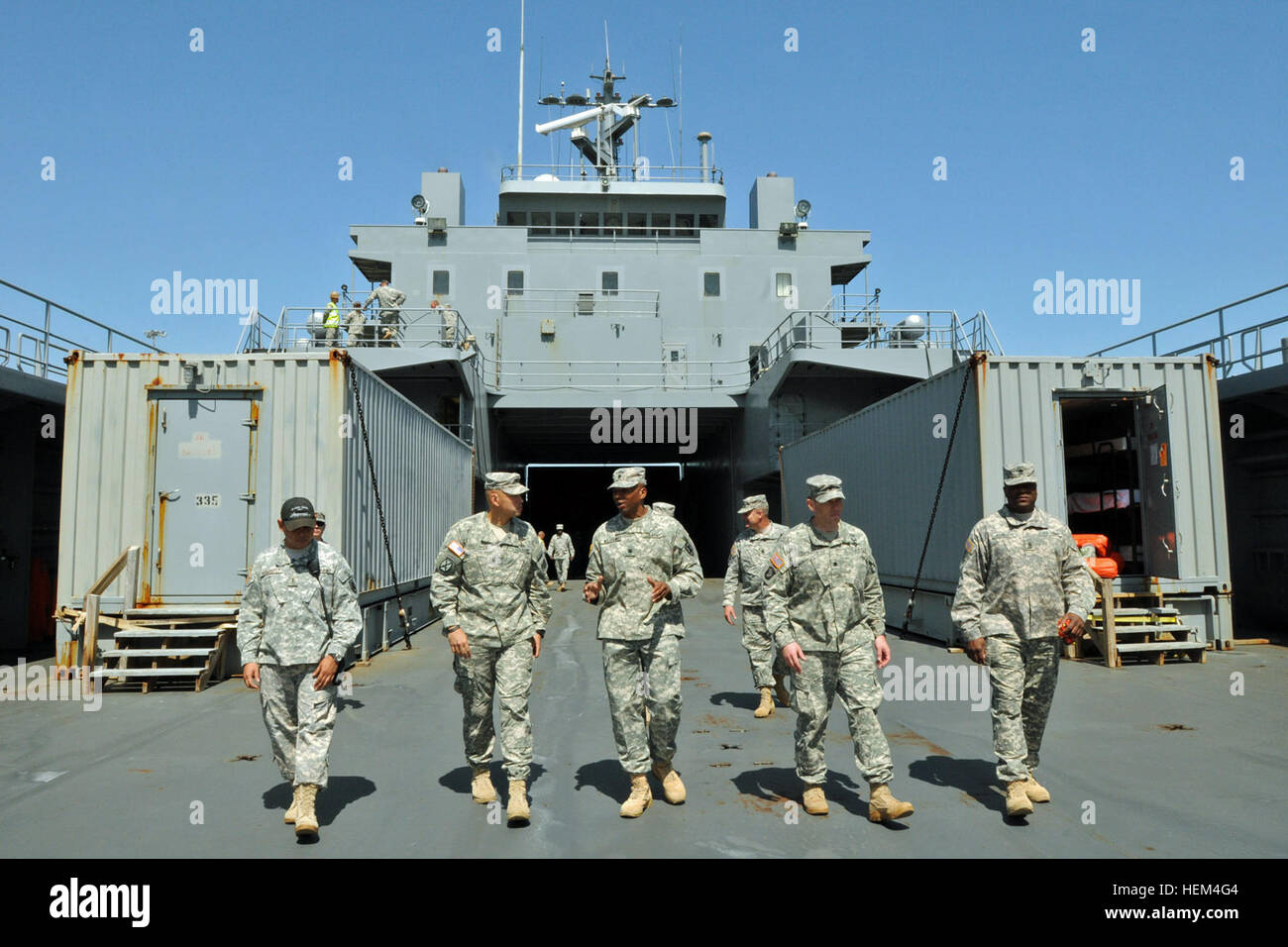 Col. Kimo Gallahue, second from left, commander of 4th Infantry Brigade ...