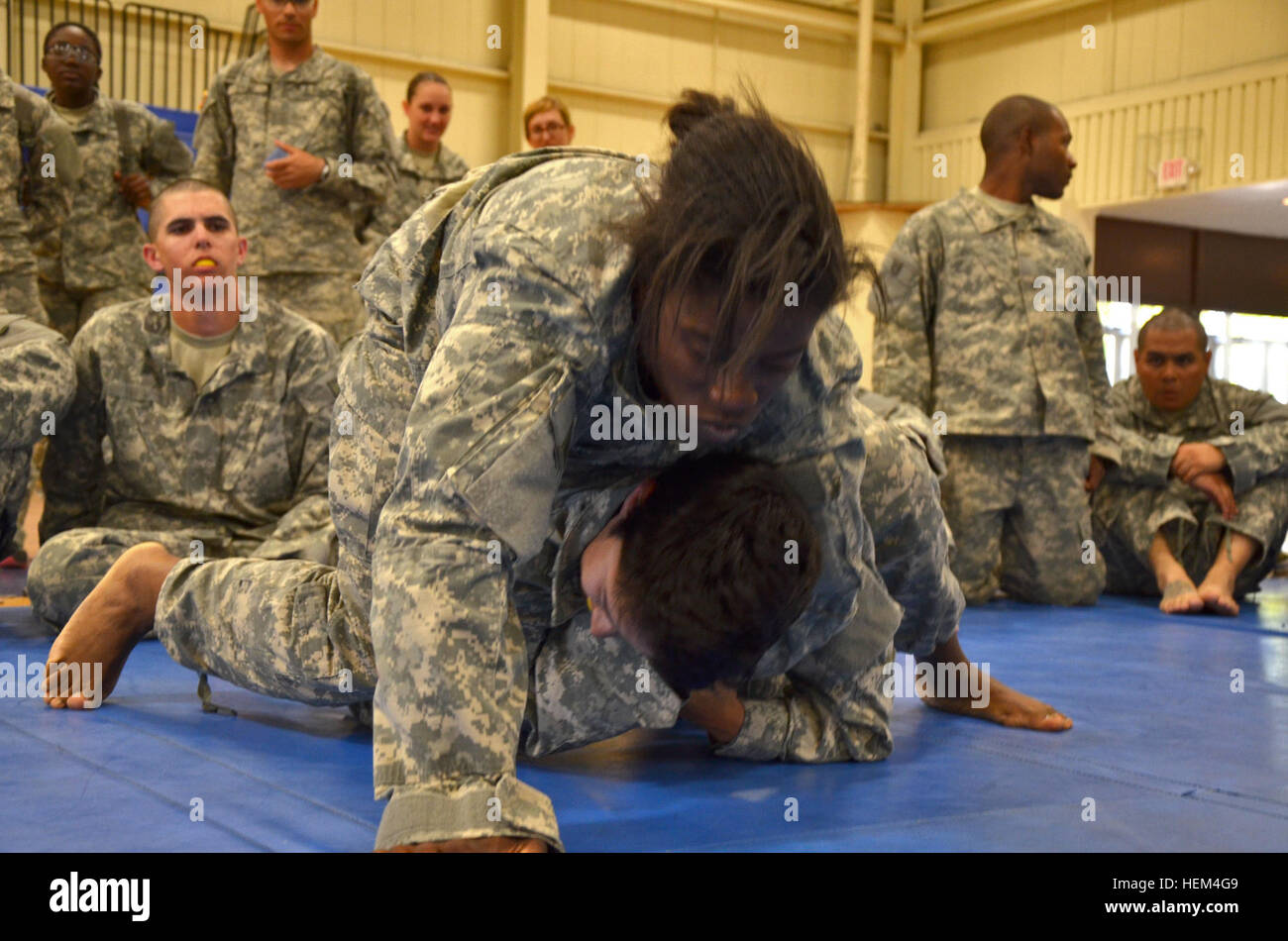 Two Basic Combat Training soldiers with Echo Company, 1st Battalion ...