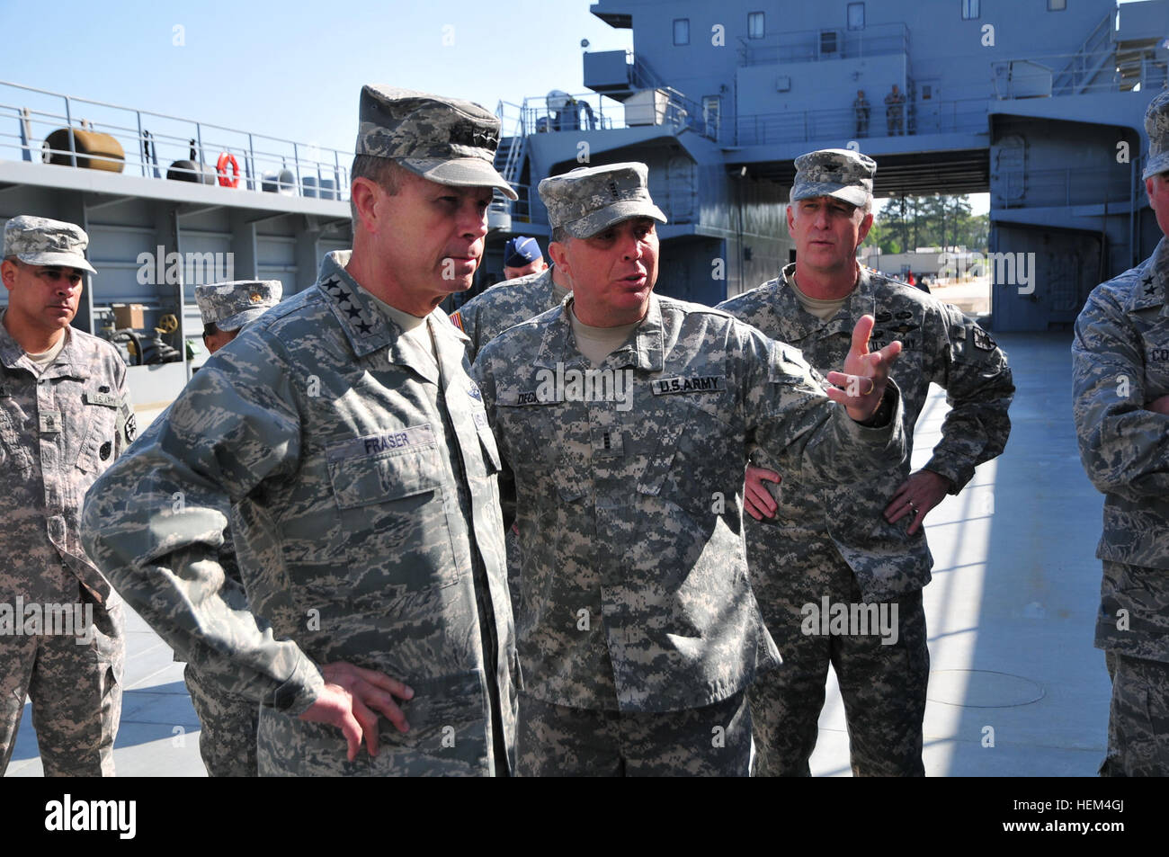 Chief Warrant Officer Patrick Deck, right, detachment commander of the ...