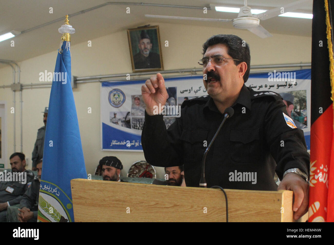 Afghan National Police Brig. Gen. Abdul Nabi Elham, the Helmand ...