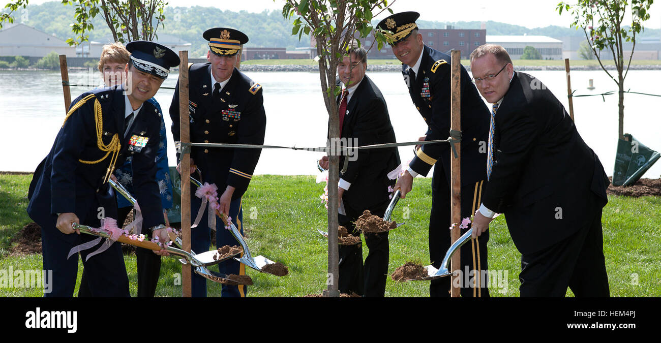 Historic Ceremonial Cherry Tree Planting Stock Photo - Alamy