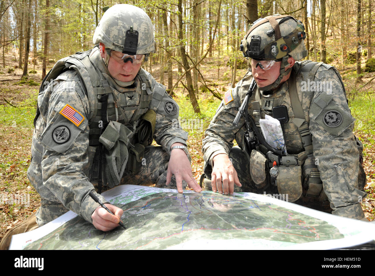 U.S. Army Col. Keith A. Barclay (left), regimental commander, 2nd ...