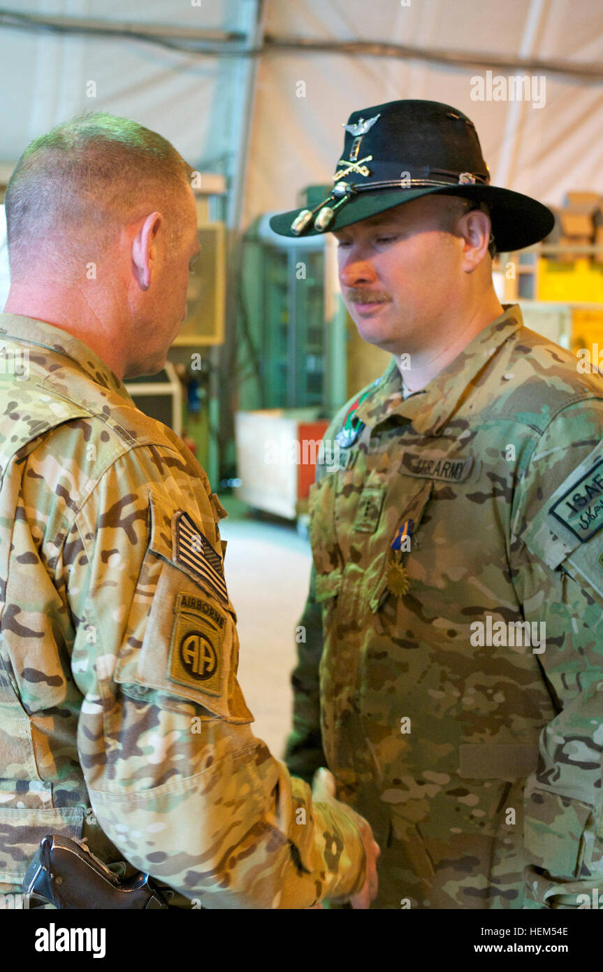 U.S. Army Col. T.J. Jamison, 82nd Combat Aviation Brigade commander, of ...