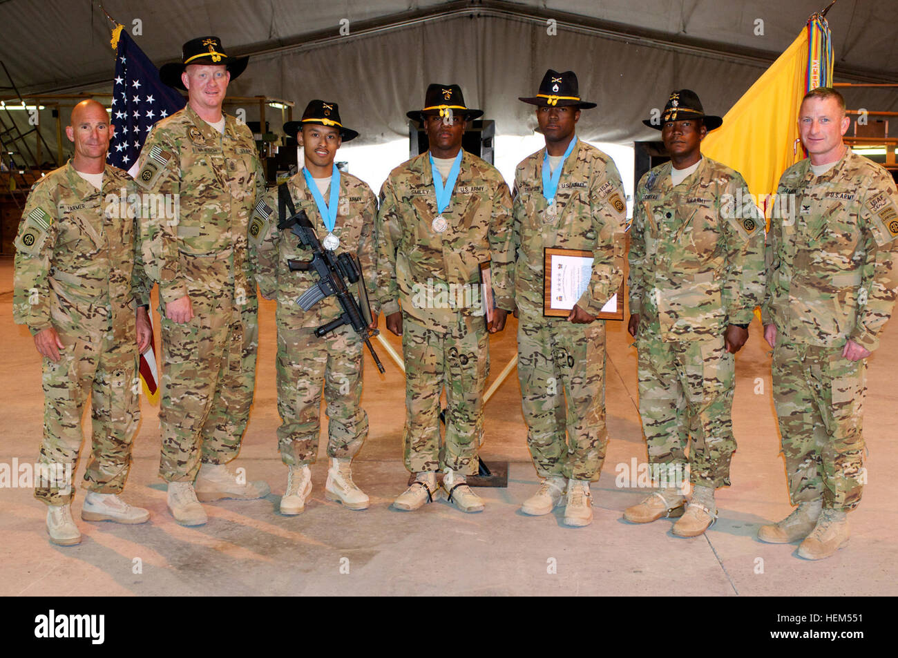 The 82nd Combat Aviation Brigade's leadership poses with Sgt. Audie ...