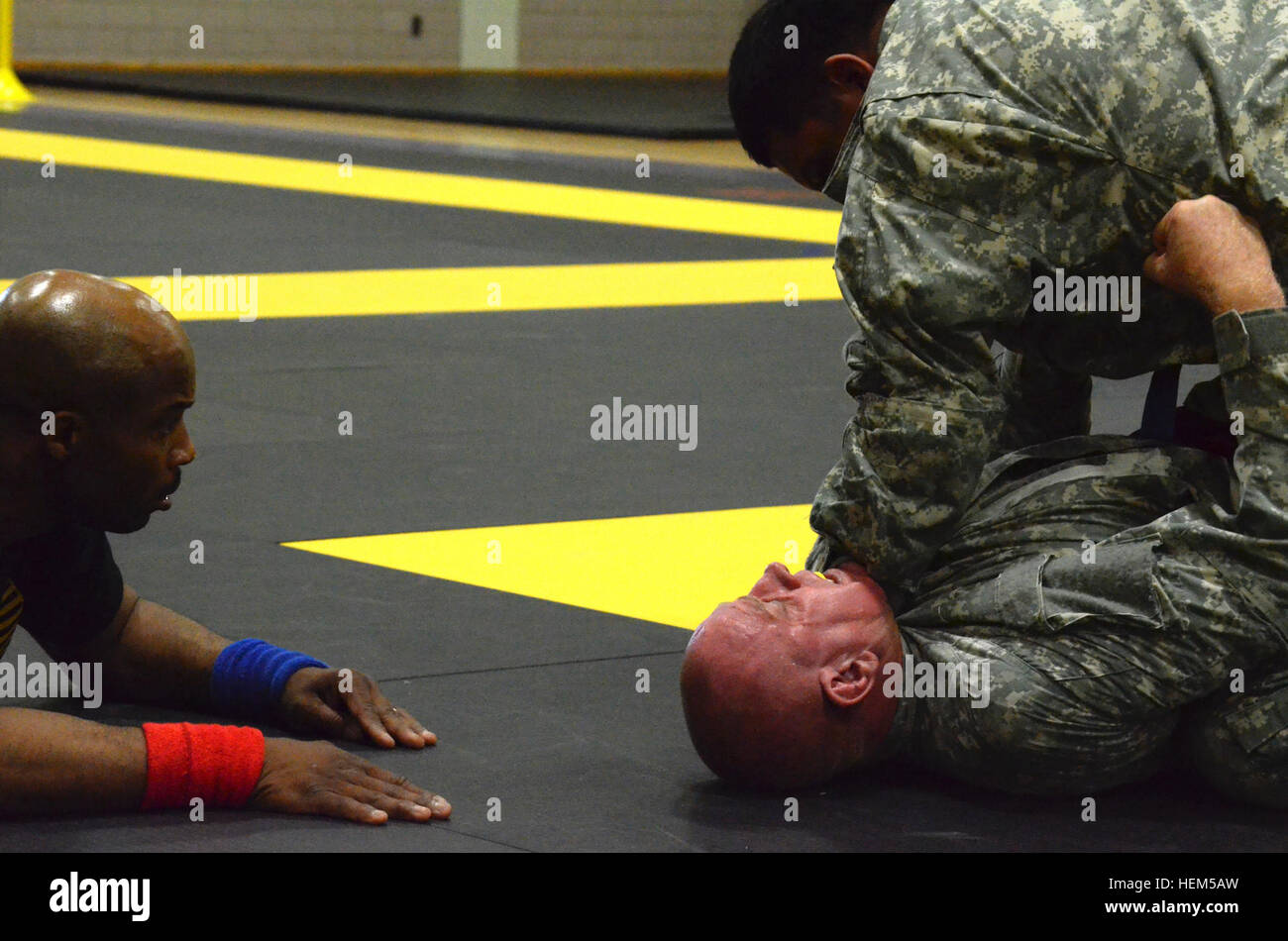 Two U.S. Army soldiers opponents compete in the 2012 Combatives ...