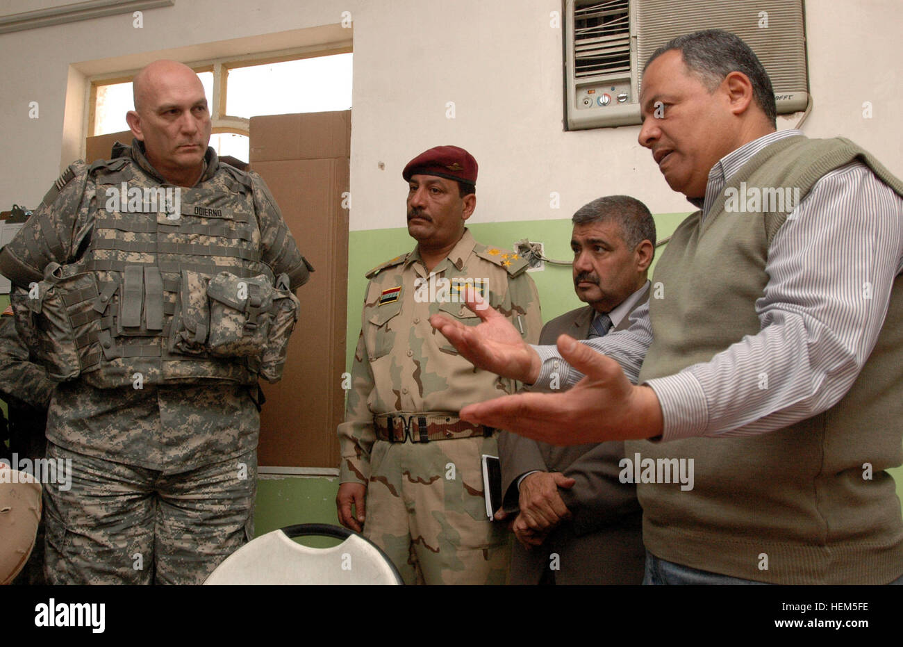BAGHDAD, Iraq - Lt. Gen. Ray Odierno, left, commander of Multi-National ...