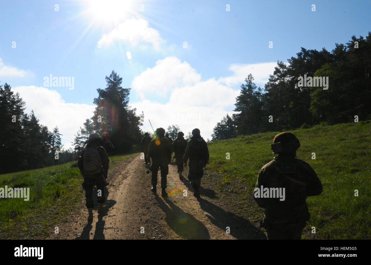 Albanian army soldiers from Operational Mentor Liaison Team (OMLT) 9 ...