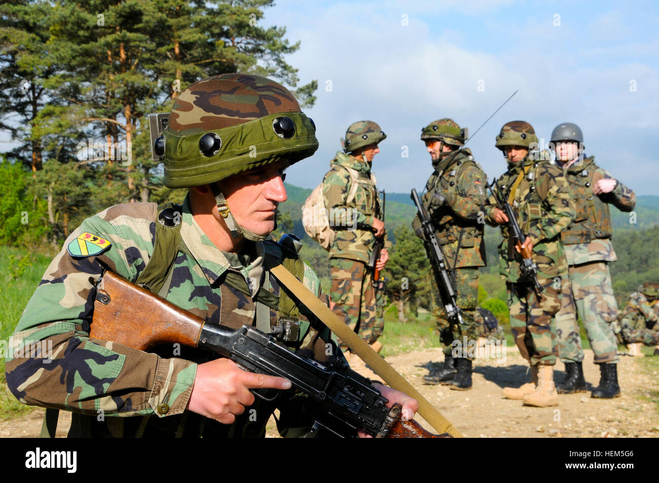 Albanian army soldiers, replicating Afghan National Army, and German ...