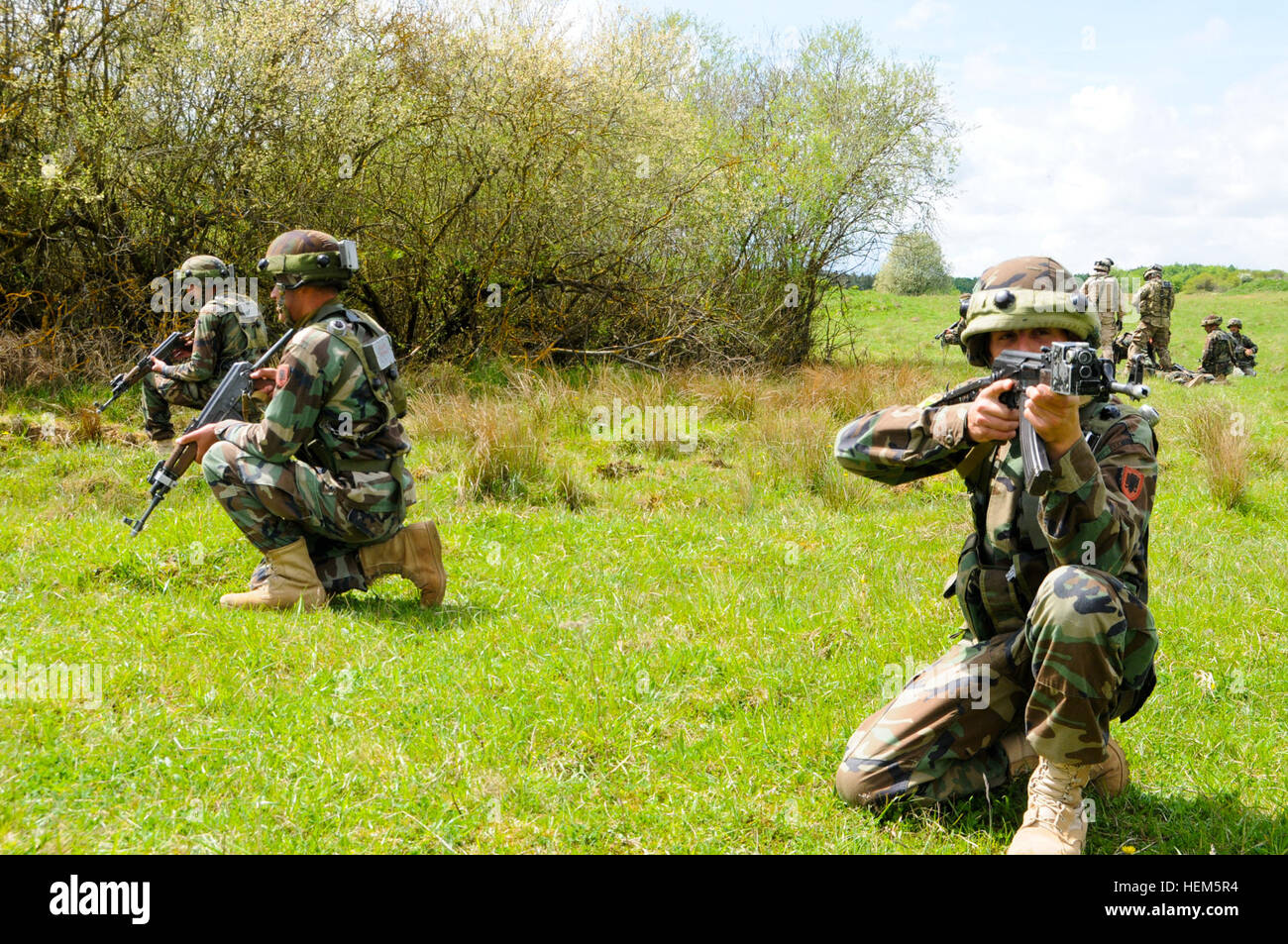 Albanian army soldiers replicating Afghan National Army pull security ...