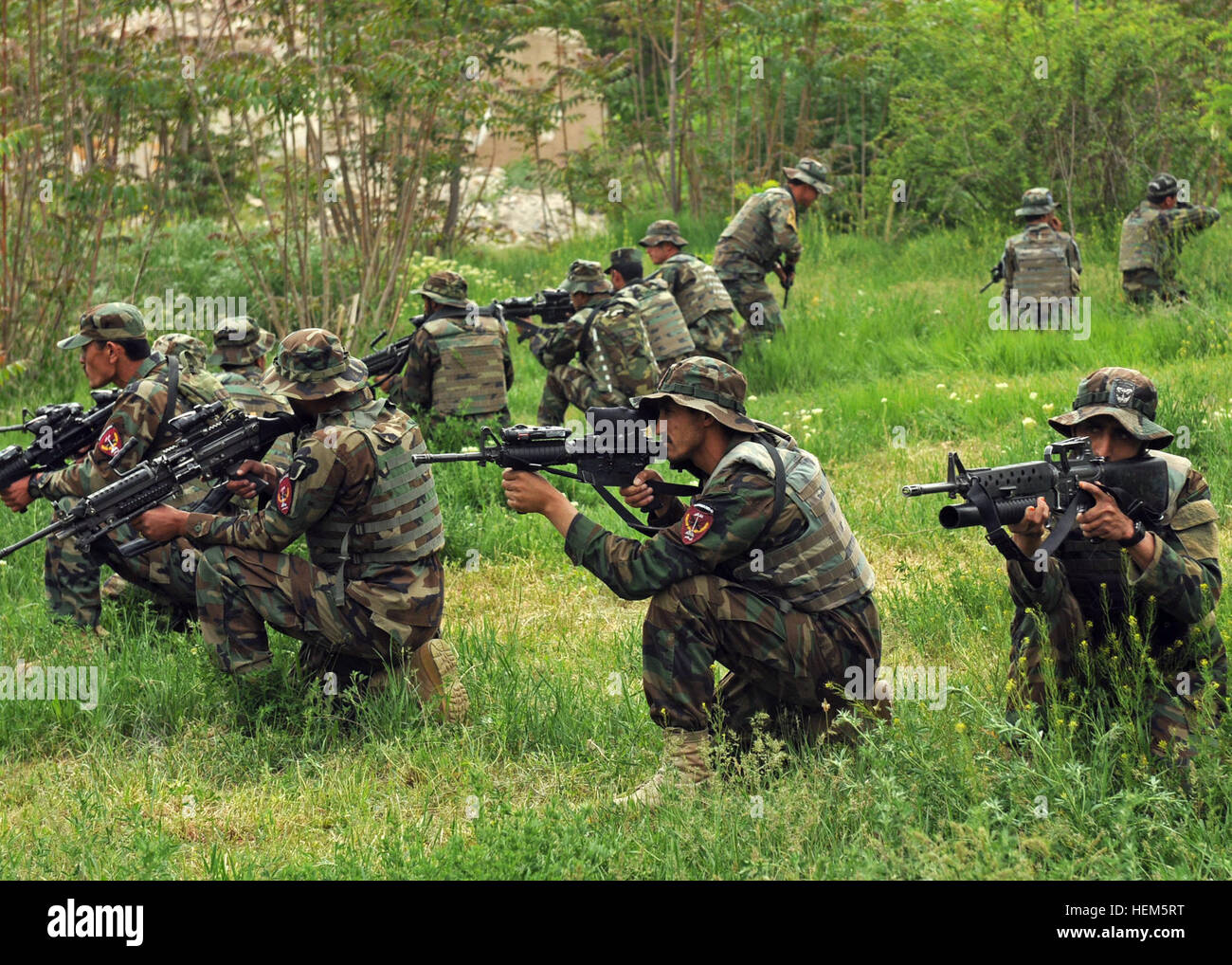 Afghan National Army commandos with the 2nd Company, 6th Commando ...