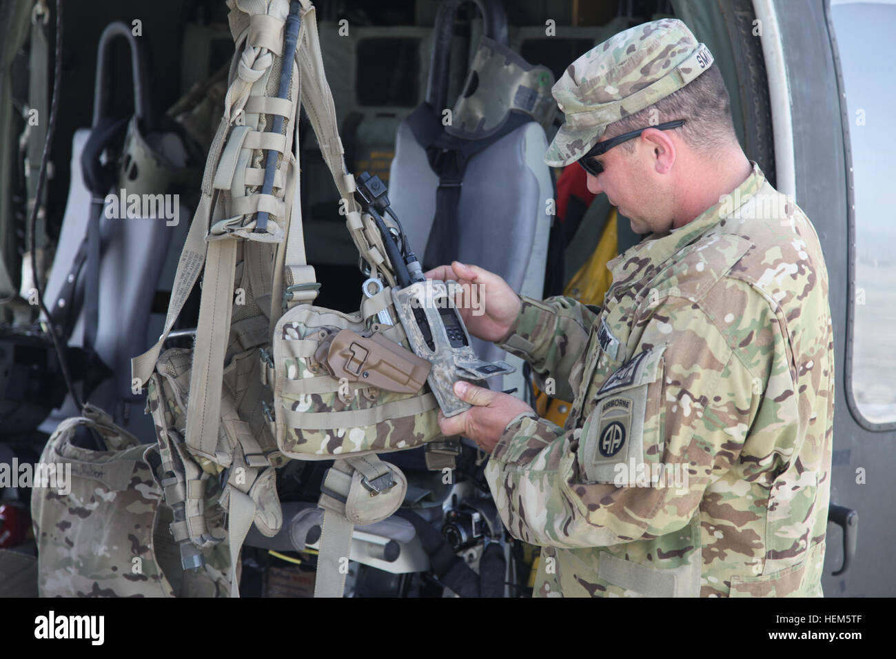 U.S. Army Sgt. Robert Smith, from New Orleans, La., assigned to 3-82 ...