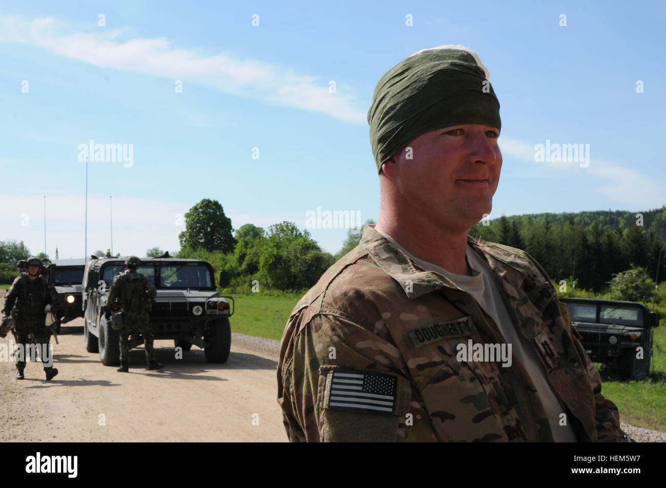 U.S. Army Capt. Robert Dougherty, Military Advisor Team 14, survives a ...