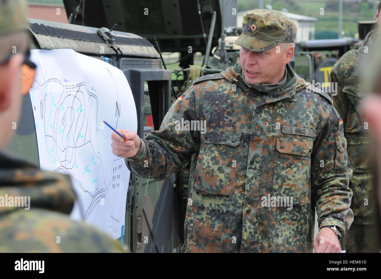 German Master Sgt. Gerald Hinz, 2nd Company, 1st Battalion, 40th ...
