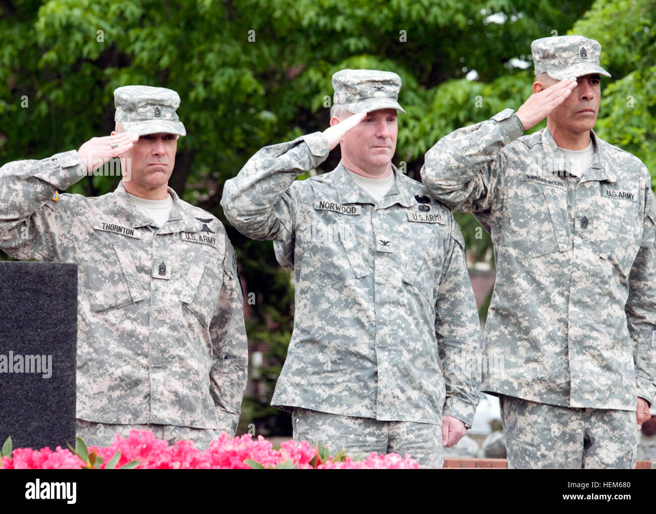 The 201st Battlefield Surveillance Brigade saw command sergeants major ...