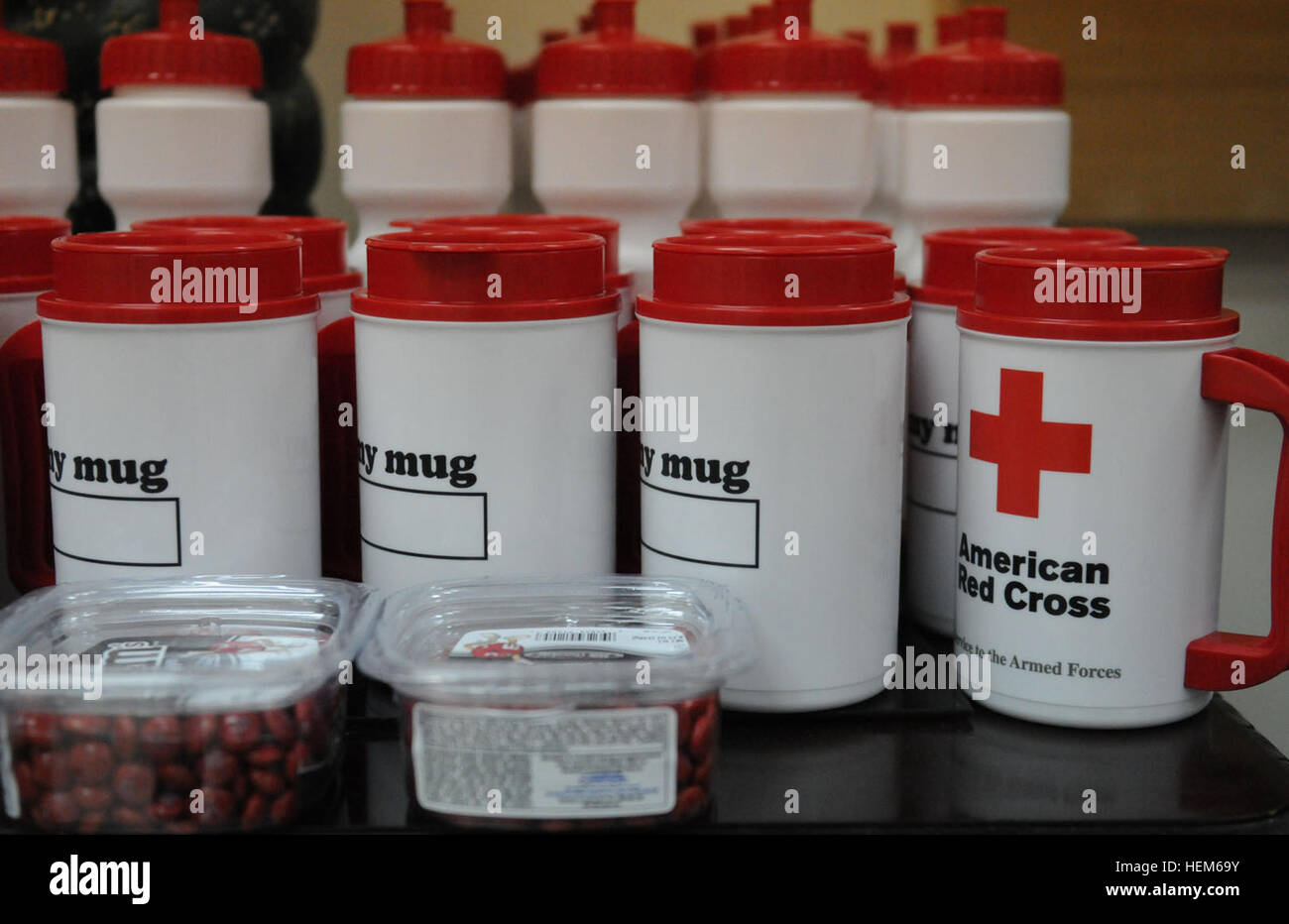 Guests at the celebration of the American Red Cross' 131st birthday ...