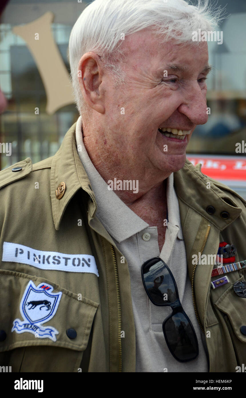 World War II U.S. Army veteran Staff Sgt. Duane "Pinky" Pinkston ...
