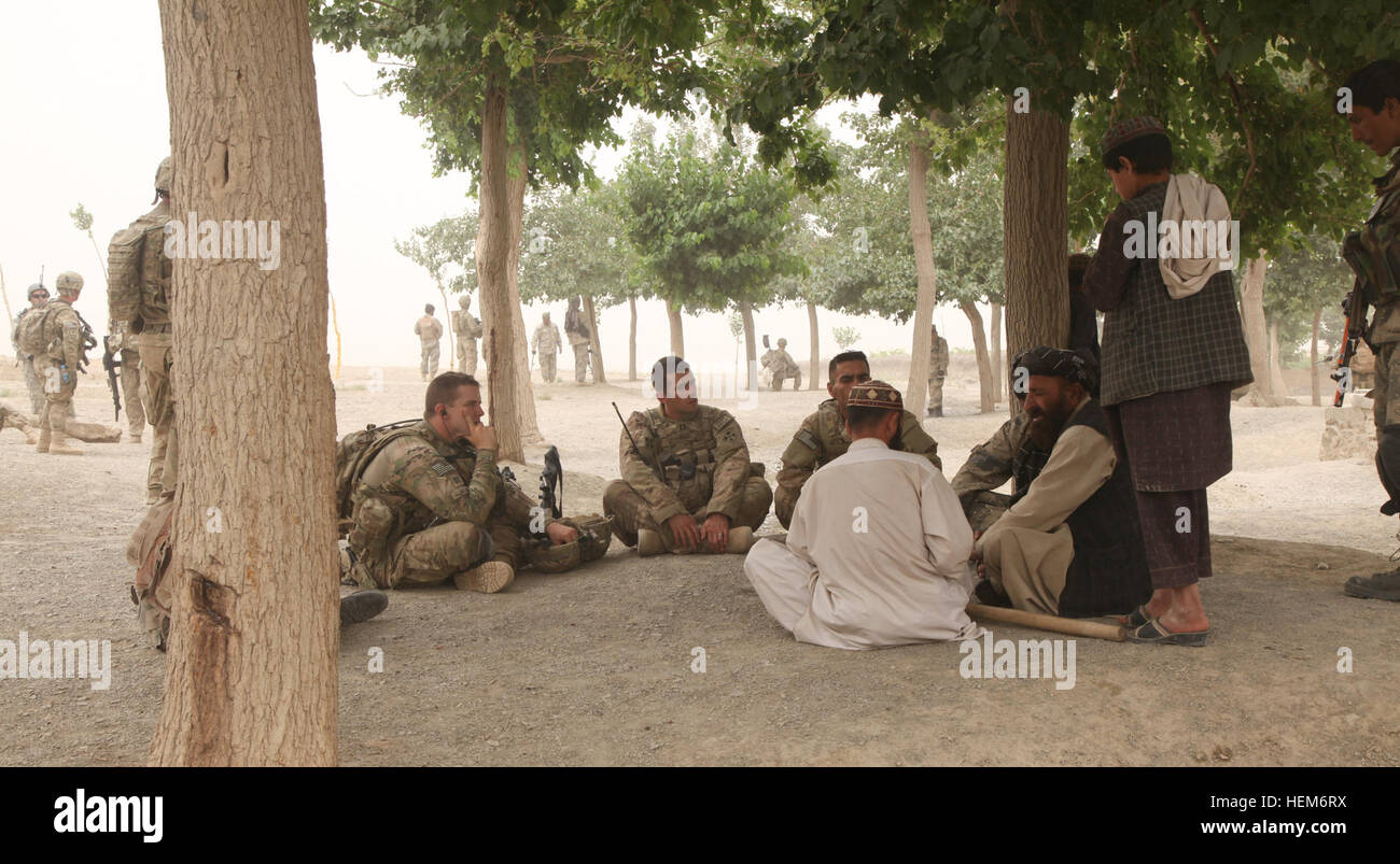 U.S. Army Capt. Sean Nolan, commander of C Company, 1st Battalion, 1-17 ...