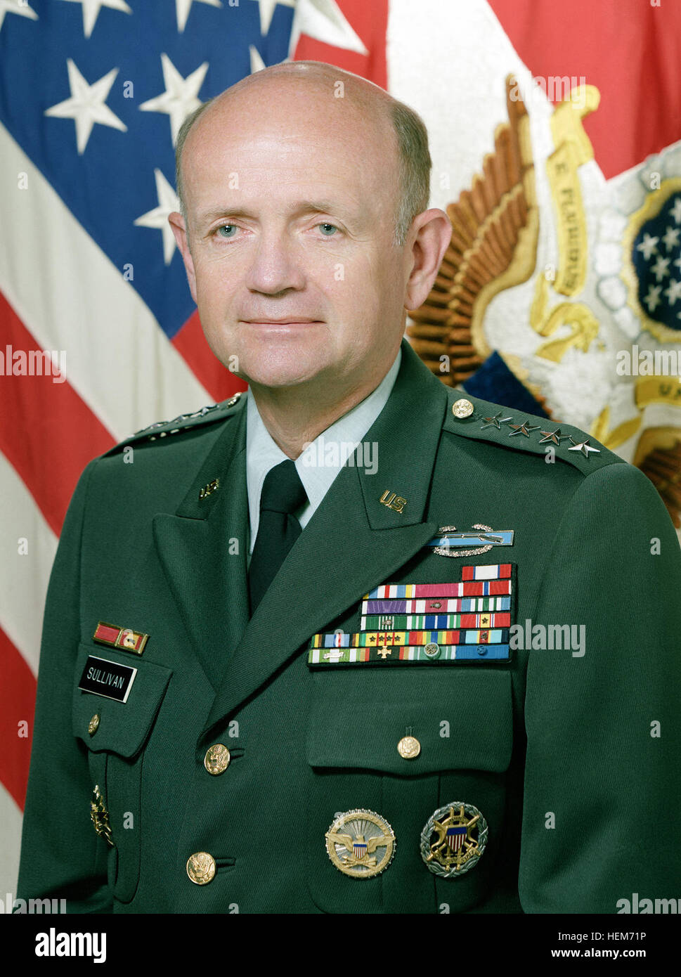 General Gordon R. Sullivan, Chief of Staff of the Army (uncovered ...