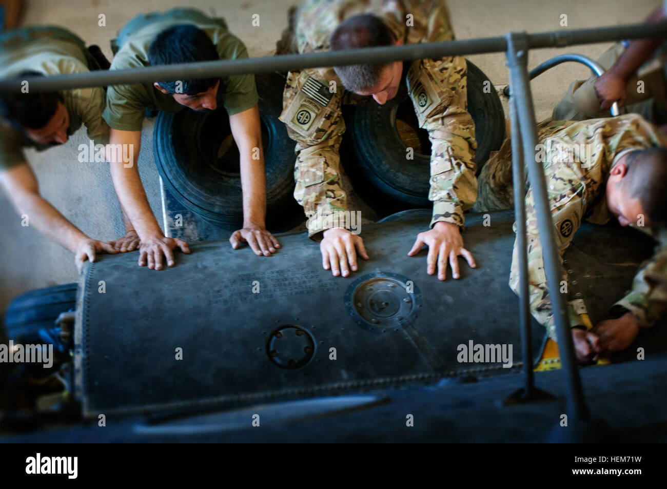 U.S. Army Sgt. Christopher Burr, of Virginia Beach, Va., and Pvt. Felix ...