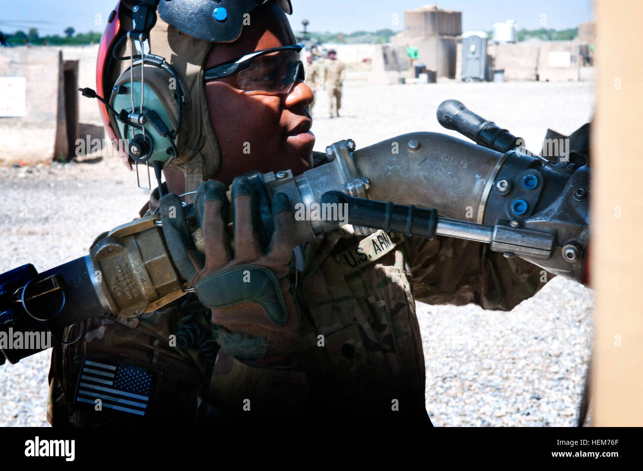 Spc. Alfred Kollie, a petroleum supply specialist with Task Force ...