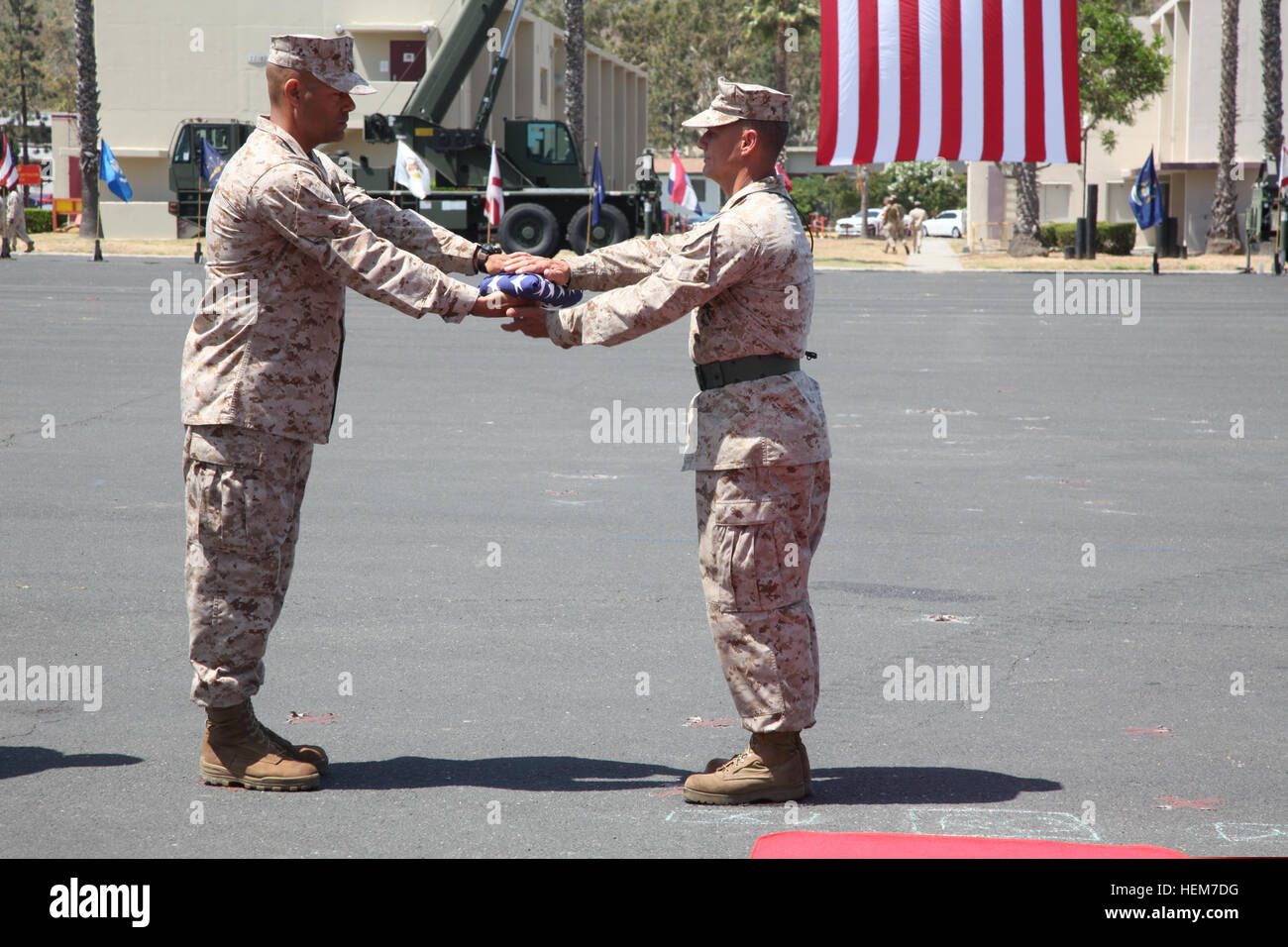 Sgt. Maj. Robert A. Ledferd, outgoing regimental sergeant major, Combat ...