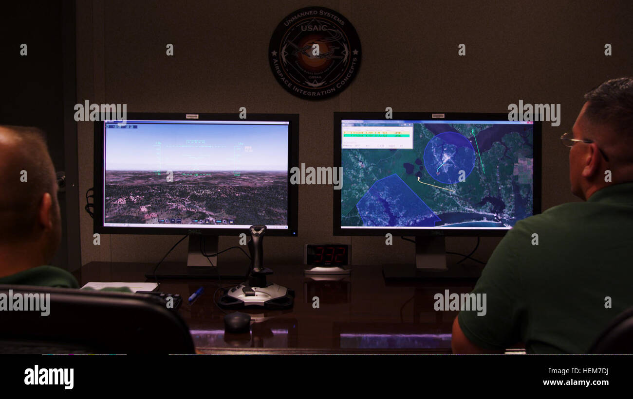 UAS operators conduct synthetic flight training with unmanned aircraft ...