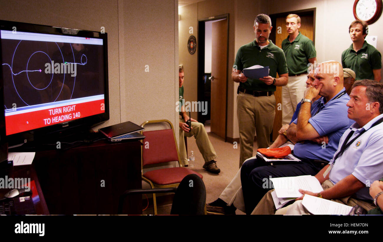 Conducting one of the vignettes that showcased the next upgrade to the ...