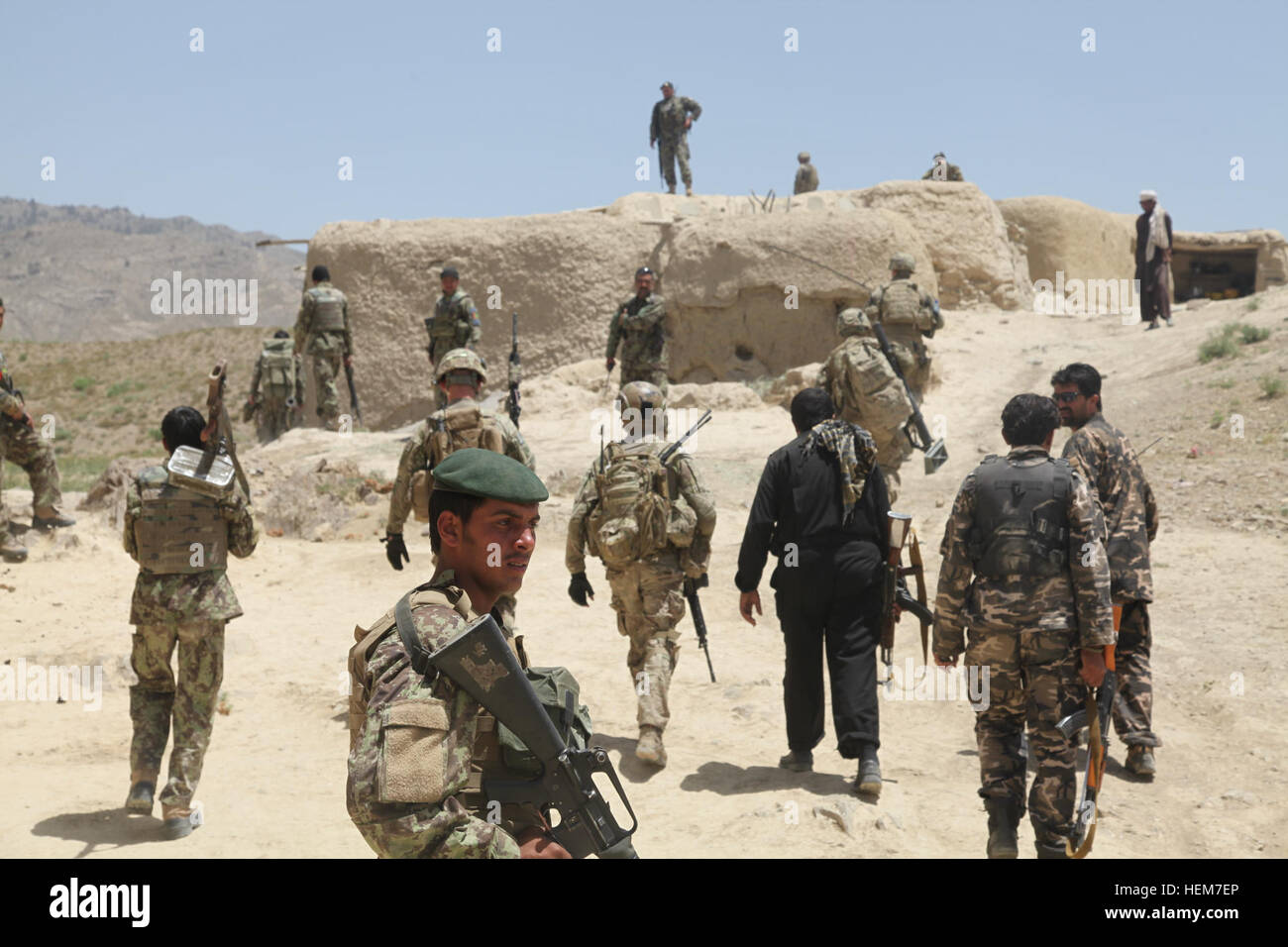 U.S. soldiers serving with Alpha Troop, 1st Squadron, 4th Cavalry ...