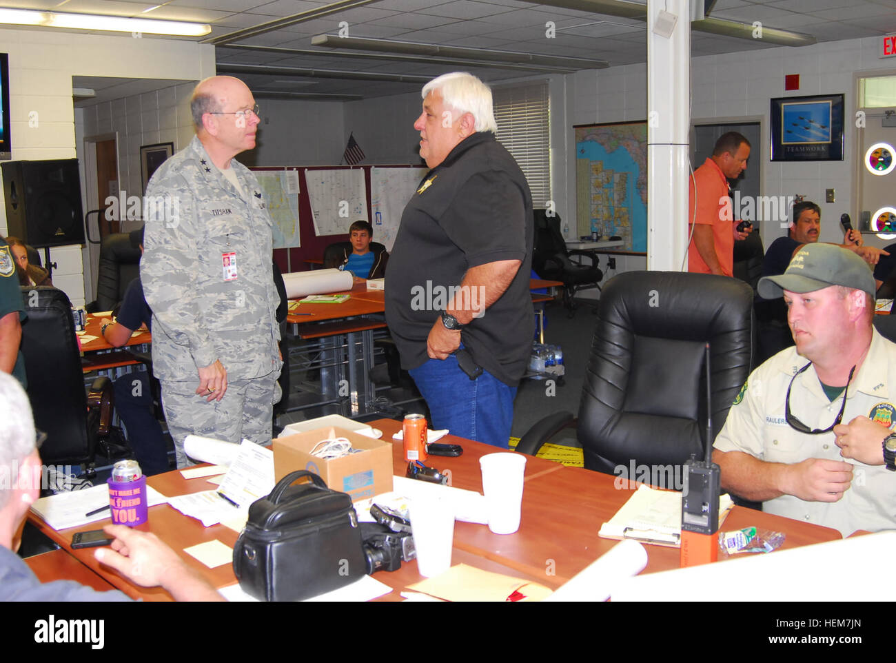 Maj. Gen. Emmett R. Titshaw, The Adjutant General of Florida, meets ...
