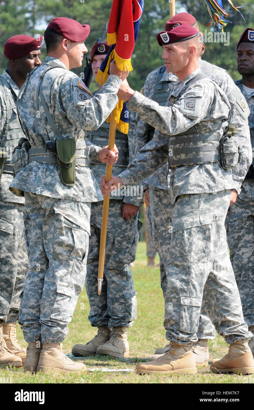 Command Sgt. Maj. Timothy Guden (right), outgoing command sergeant ...