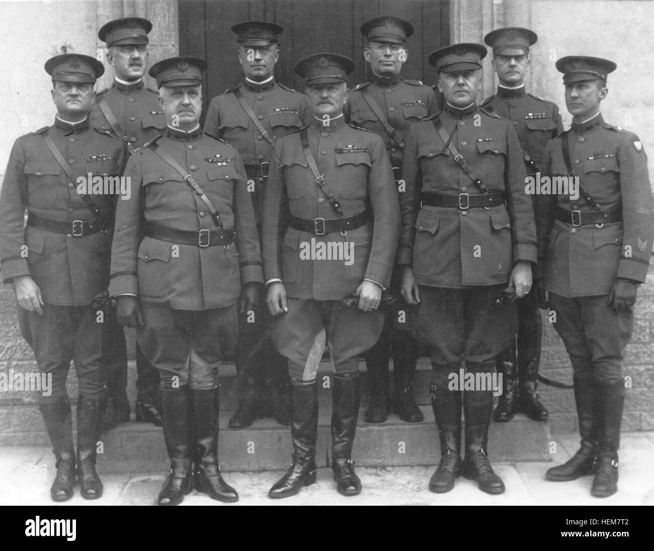 Pershing and staff Black and White Stock Photos & Images - Alamy